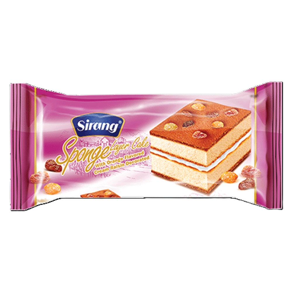 Sirang - Sponge Layer Cake With Orange Flavored Cream Raisin Decorated ...