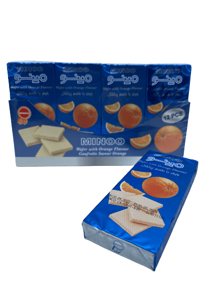 Minoo - Wafer With Orange Flavor (12pcs x 8.75g) — Baran Market